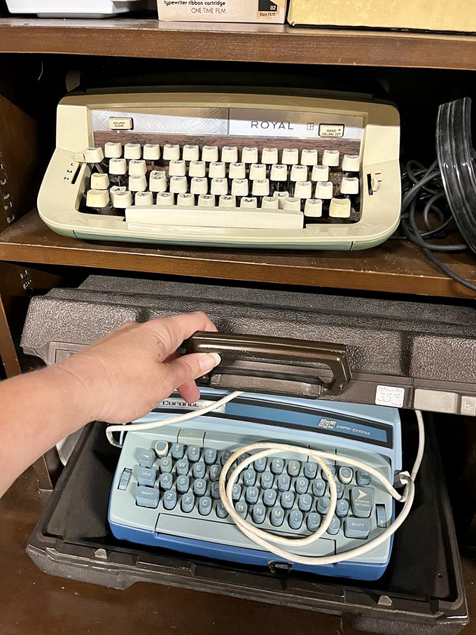 Royal typewriters waiting for the next great American novel&mdash;or at least a passive-aggressive note to your neighbor.