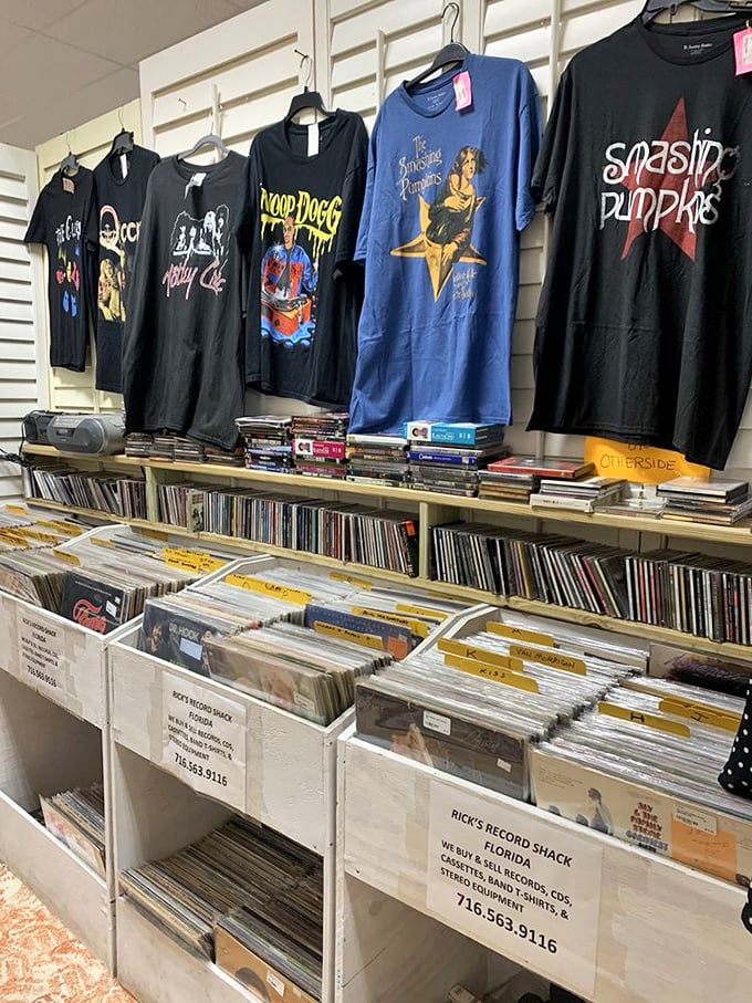 Rock 'n' roll never dies at Rick's Record Shack. Those vintage band tees and vinyl albums are cooler now than when they were new.