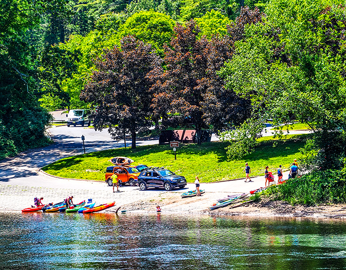 Summer's perfect equation: sunshine + water + colorful kayaks = memories that last longer than your sunburn. Mathematics never looked so inviting!