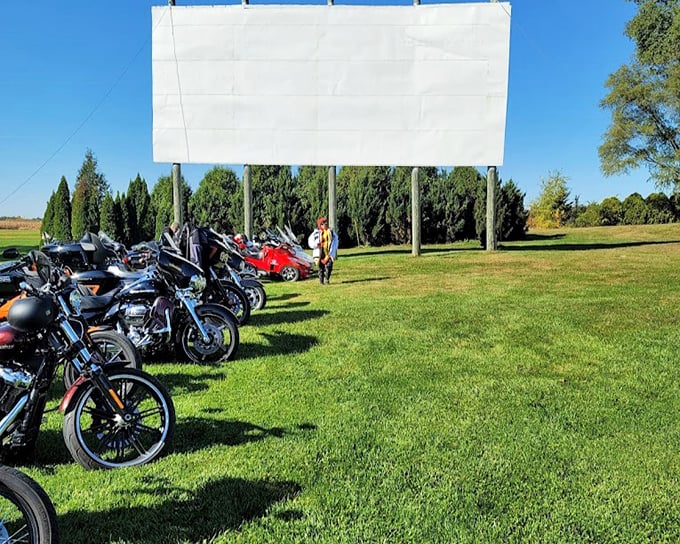 Field of Dreams Drive-In lives up to its name&mdash;a simple white screen in a green field where movie magic happens under open skies.