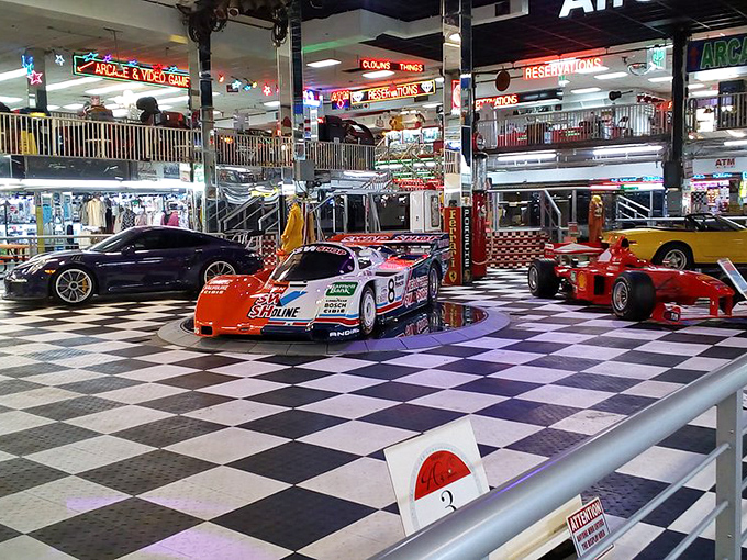 Vroom with a view! Fort Lauderdale Swap Shop's exotic car display adds high-octane excitement to an already turbo-charged shopping experience.