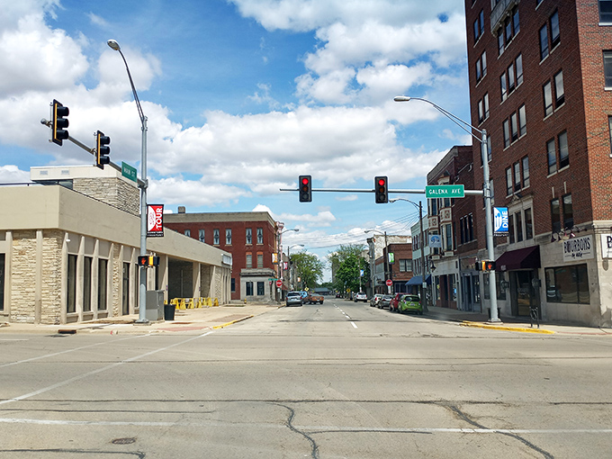 Freeport's downtown boasts historic buildings, proving small towns can blend tradition with modern touches at their own pace.