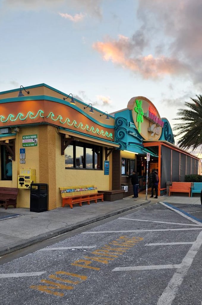 Those colorful Adirondack chairs at Frenchy's Rockaway aren't just for show &ndash; they're front-row seats to grouper sandwich perfection.