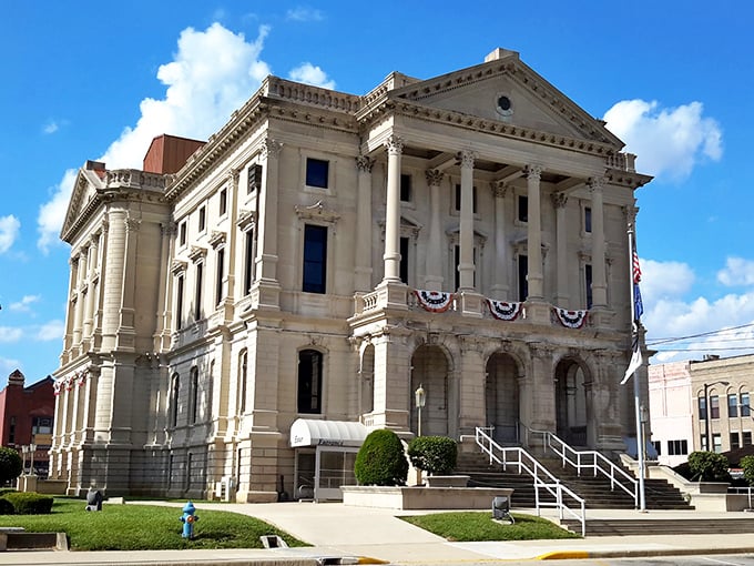 Marion's grand courthouse speaks of stability and tradition in this welcoming retirement community. 