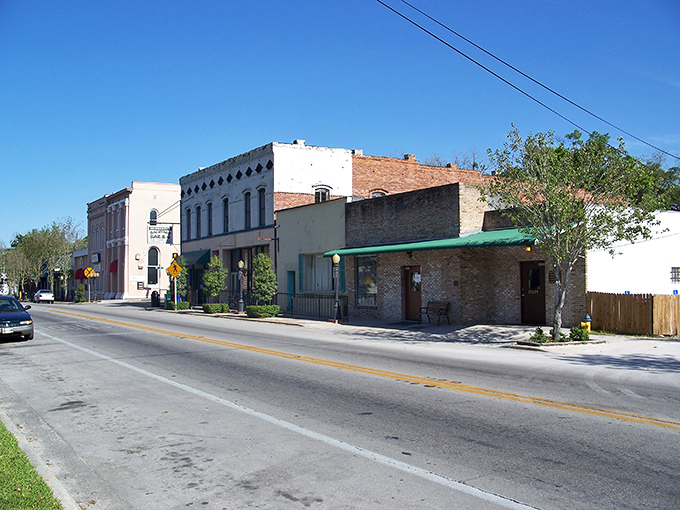 Charming storefronts line Newberry's main street, where retirement on $1,200 monthly doesn't mean sacrificing quality of life.