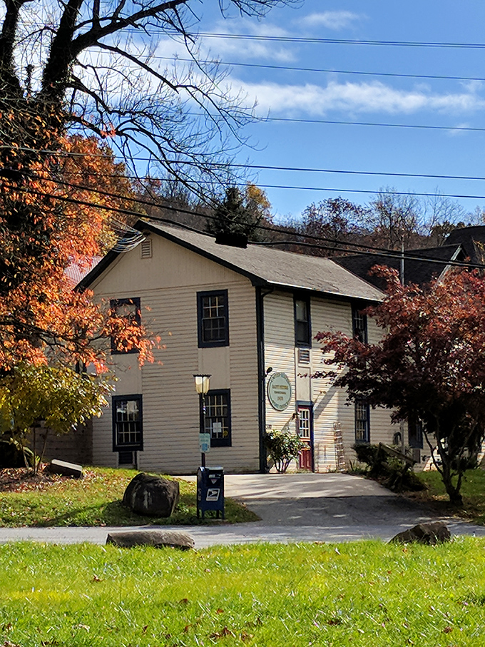 St. Peter's Village nestled among autumn trees looks like the kind of place where you'd happily get lost for an afternoon.