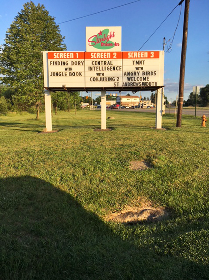 Three screens, endless possibilities! Starlight's marquee offers a buffet of cinematic choices for every movie mood.