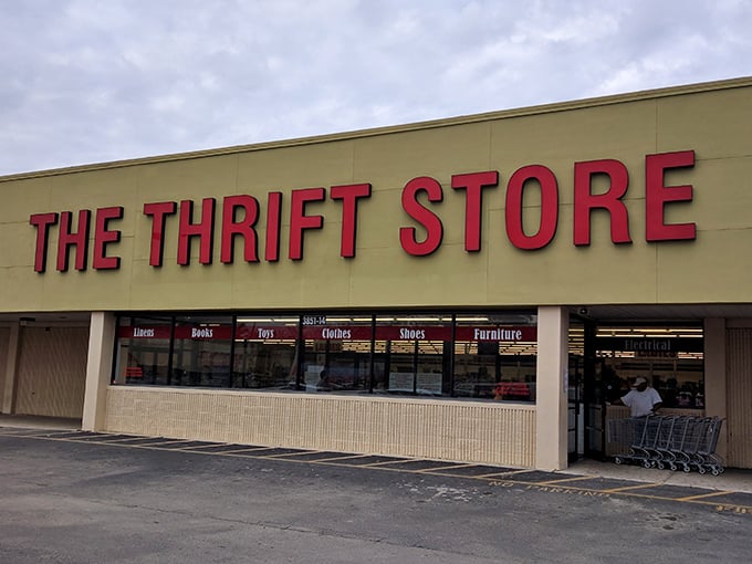 Those shopping carts waiting outside are about to embark on their own treasure-hunting expeditions!