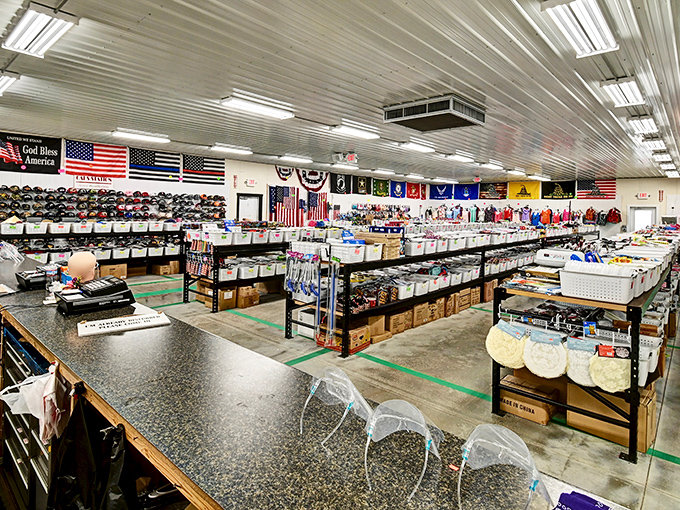 Take shelter from ordinary shopping in this rustic market building where unique finds await around every corner.