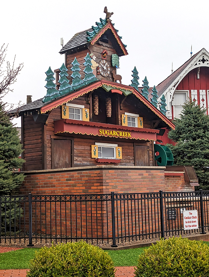 It's like Switzerland relocated to Sugarcreek! Every carved detail tells a story of Old World craftsmanship. 