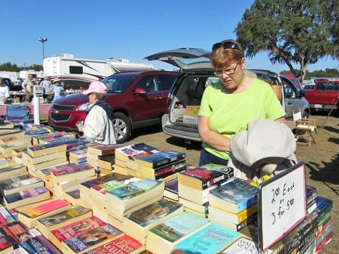Books by the boxful! This Stockton book vendor knows the joy of finding your next reading adventure for pocket change prices.