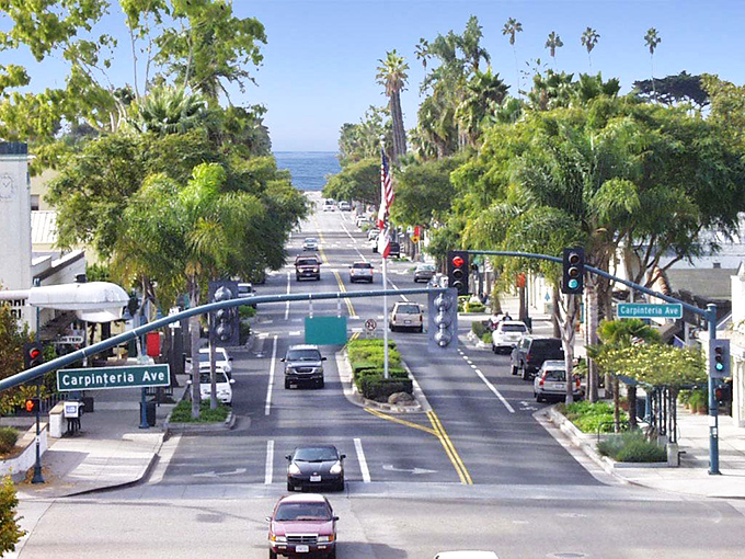 The beach at Carpinteria stretches out like a welcome mat rolled out by Mother Nature herself. Come on in, the water's perfect!