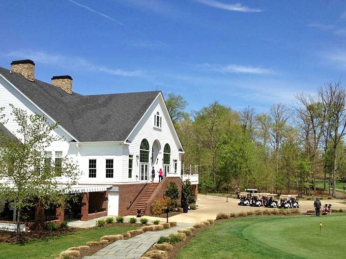 The clubhouse at Clifton looks like it should be hosting a wedding in a movie where everyone finds love by the final scene.