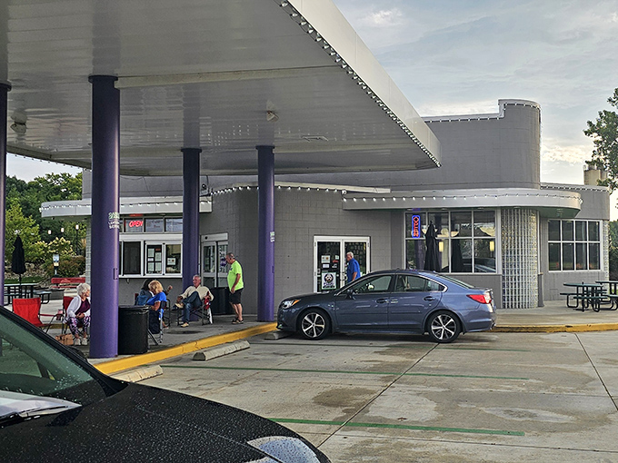 The retro curves and purple pillars at Doodle aren't just architectural choices&mdash;they're a preview of the creative flavors waiting inside.