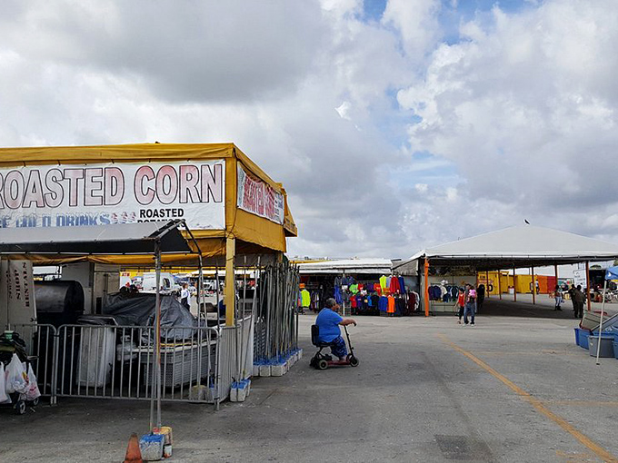 The aroma of fresh roasted corn wafts through the air as rainbow racks of clothing beckon&mdash;a feast for all your senses at Fort Lauderdale Swap Shop.