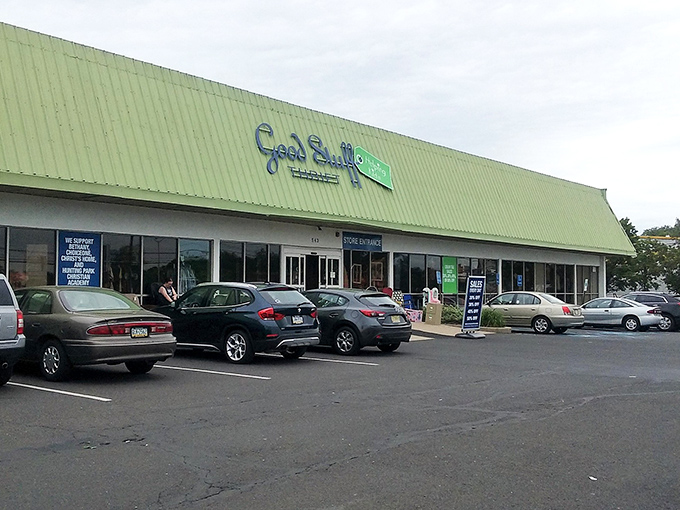 The storefront promises an organized treasure hunt without the chaos that plagues lesser secondhand shops.