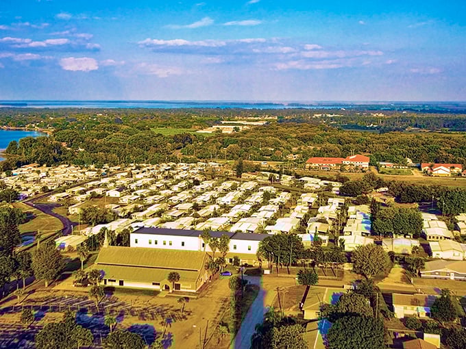 This aerial view shows why Lake Placid residents wake up smiling &ndash; surrounded by water, sunshine, and natural beauty.