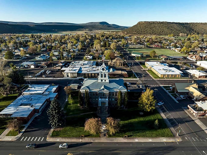 Historic downtown Prineville sits pretty against the high desert landscape, offering affordable living with a side of stunning scenery.