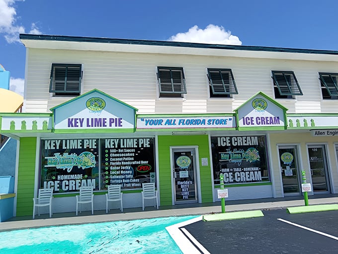 This lime-green storefront is like Florida condensed into building form &ndash; bright, bold, and slightly quirky.