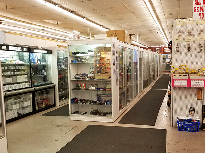 Glass cases full of mysteries - what vintage treasures hide behind those display windows? 