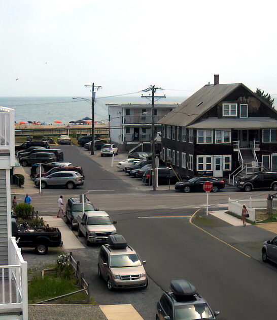 beach town delaware postcard ftr