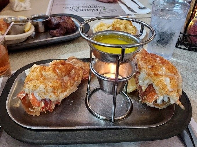 The dynamic duo that dreams are made of: a steak cooked to perfection alongside golden-battered lobster bites. Surf and turf, Wisconsin-style