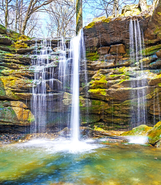 natural majestic waterfall ohio ftr