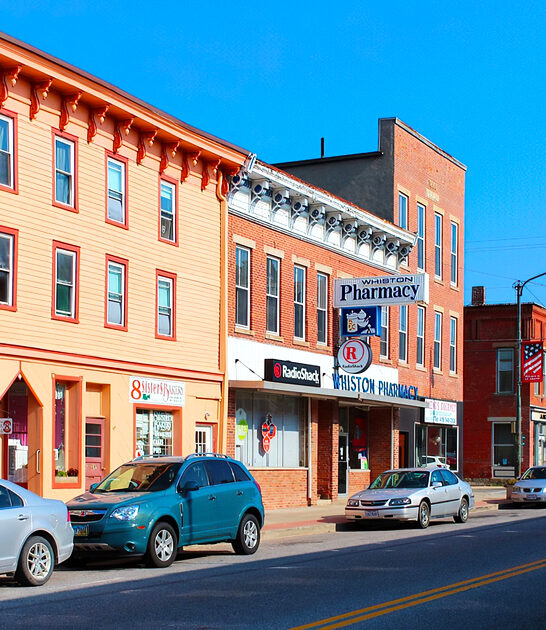 postcard small town ohio ftr