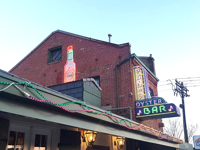 The unassuming brick exterior hides a culinary wonderland. Like finding Narnia in your closet, but with better seafood and no talking lions.