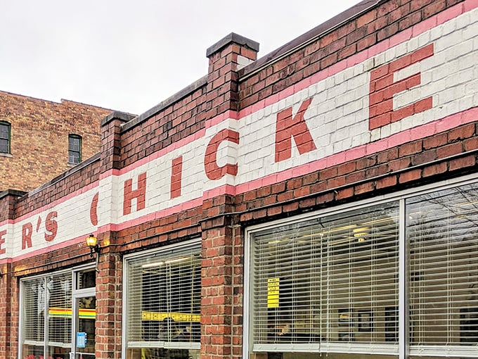 The iconic brick exterior of Miller's Chicken in Athens announces itself with no-nonsense simplicity. This is a place that lets its food do the talking.