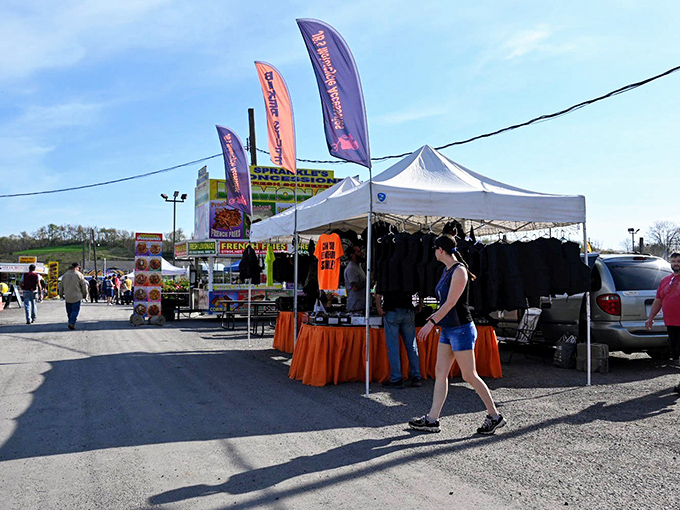 Welcome to treasure hunting paradise where every colorful tent promises an adventure worth discovering.