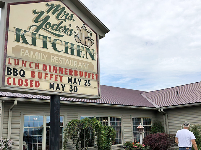 This unassuming exterior hides culinary treasures that would make your grandmother jealous of Mrs. Yoder's secrets.