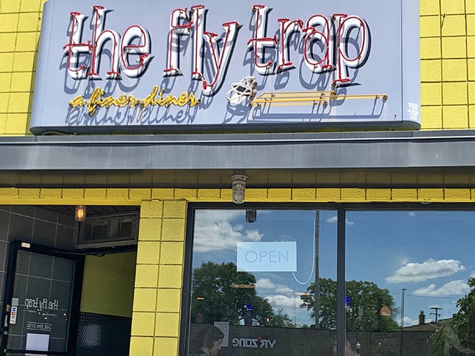 That corner spot on Woodward where breakfast dreams come true and parking karma actually works in your favor.