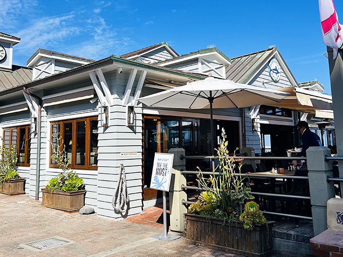 The iconic clock tower of Bluewater Avalon stands like a maritime sentinel, promising delicious treasures within. Time literally stops when seafood this good awaits.