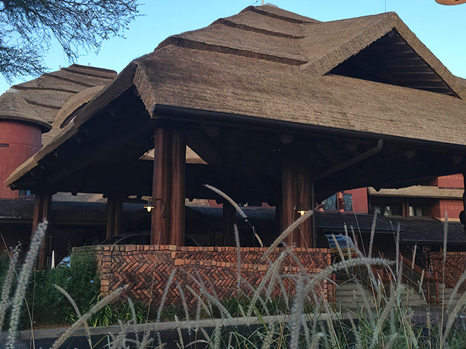 African-inspired architecture meets Florida hospitality in this stunning lodge setting that whispers "adventure awaits."