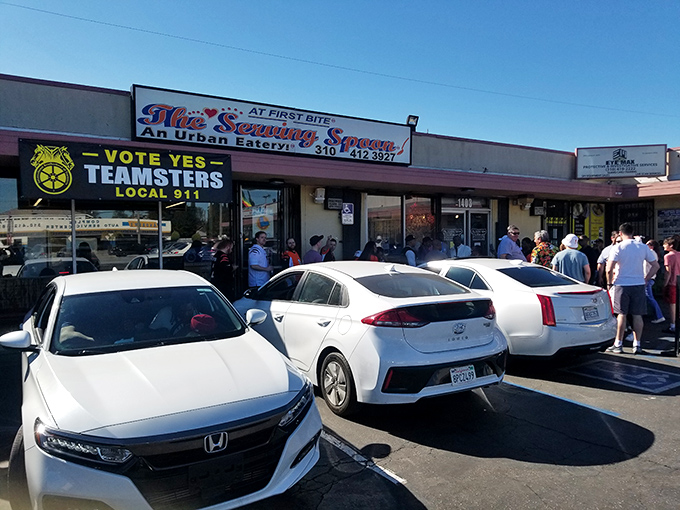 Look at that line wrapping around the building - when locals queue up like this, you know something magical awaits inside.