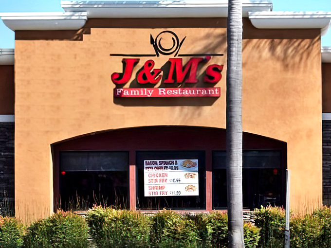 Stone meets terracotta in this welcoming facade that promises comfort food treasures within. The chicken enchilada special beckons like a siren song to hungry passersby.