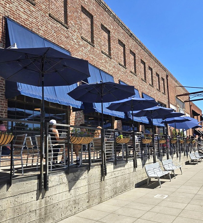 The brick fa&ccedil;ade and blue awnings of Fox & Goose stand like a British embassy on Sacramento's R Street, promising refuge for homesick Anglophiles and hungry locals alike.