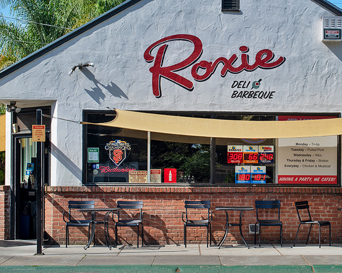 The unassuming white exterior of Roxie Deli hides culinary treasures within, like finding the Hope Diamond at a yard sale.