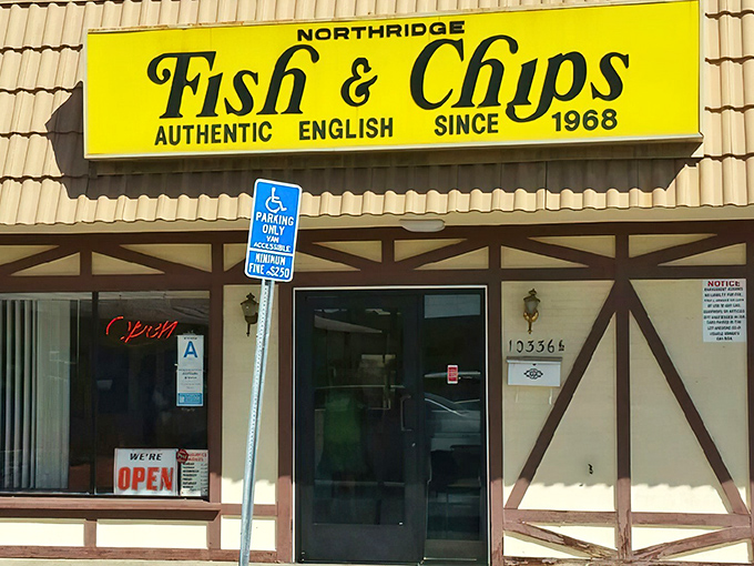That bright yellow sign has been beckoning Valley residents since 1968 &ndash; a Tudor-style time machine to England that promises crispy, golden satisfaction.