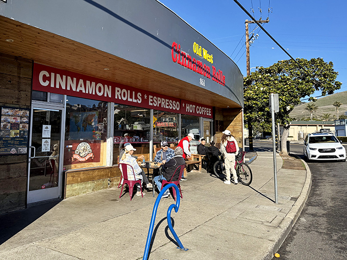 The unassuming storefront that launches a thousand cravings. Old West Cinnamon Rolls' exterior promises simple pleasures that deliver complex joy.