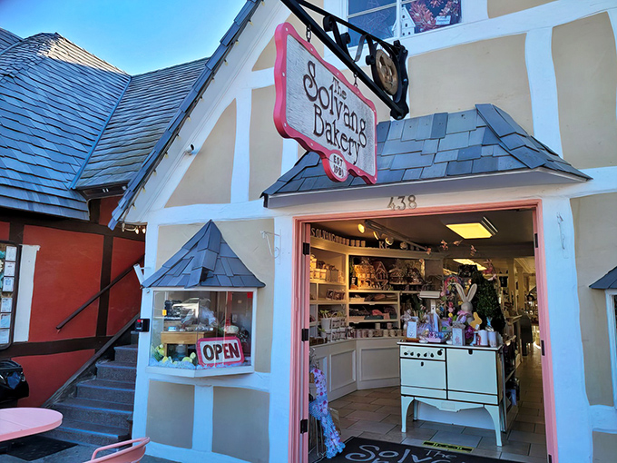 Step into a fairy tale where Danish architecture meets California sunshine in perfect harmony.