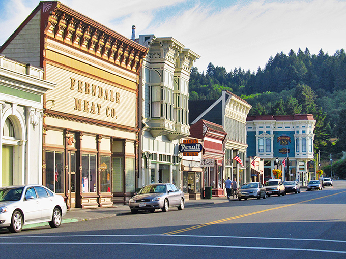 Main Street Ferndale looks like a movie set, but these Victorian storefronts are the real deal&mdash;no Hollywood magic required.