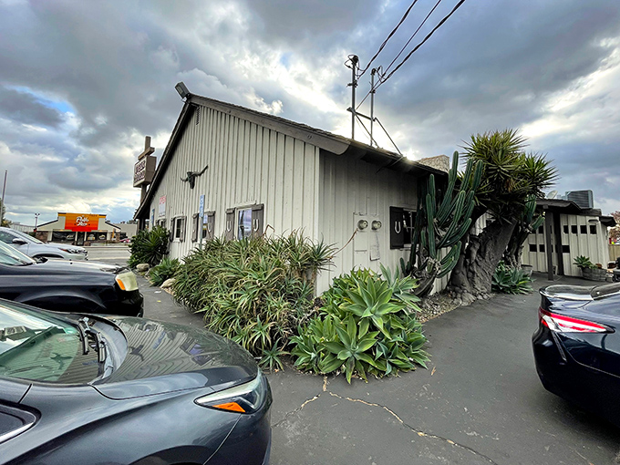 That weathered Western facade might fool you, but inside lies California's most legendary steak sandwich secret.
