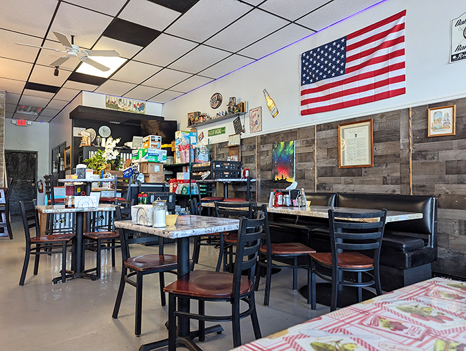 The iconic blue roof of JoJo's Country Cafe stands out in Deltona like a beacon for hungry souls seeking comfort food salvation.