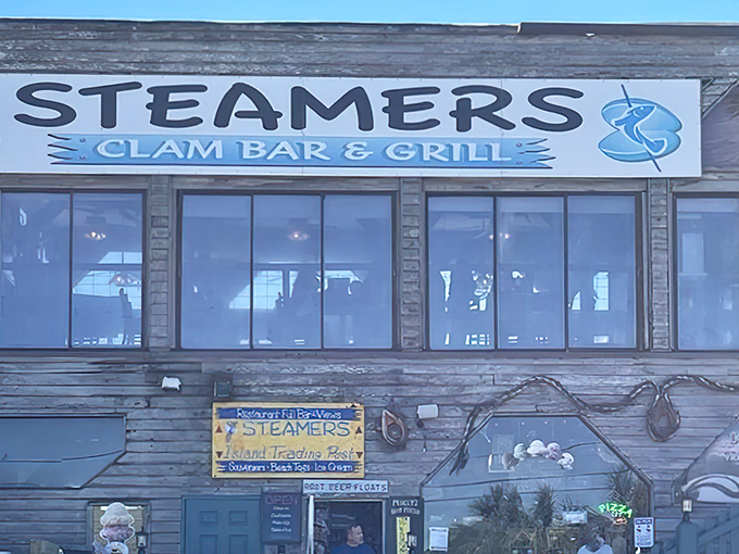 This weathered coastal charmer looks like it's been perfecting seafood since the dawn of time.