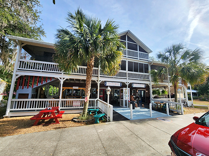 The front porch of Coffee n' Cream beckons like an old friend, with colorful chairs practically whispering, "Sit a spell, won't you?"