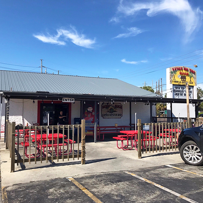 The unassuming exterior of Bayou on the Beach might not scream "culinary destination," but that's part of its charm&mdash;like finding a rare vinyl in a discount bin.