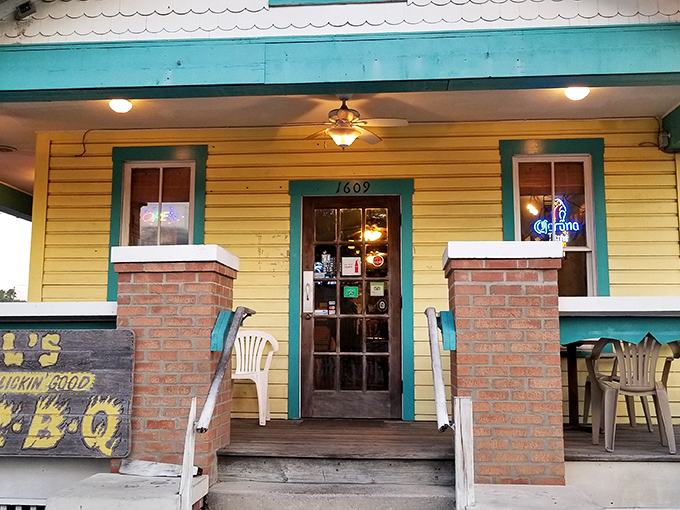The cheerful yellow exterior of Al's with its turquoise trim isn't just inviting &ndash; it's practically a siren song for barbecue lovers wandering through Ybor City.