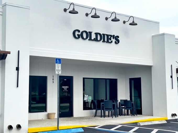 The unassuming exterior of Goldie's might not scream "culinary destination," but that's exactly how the best hidden gems operate. No flash, all substance.